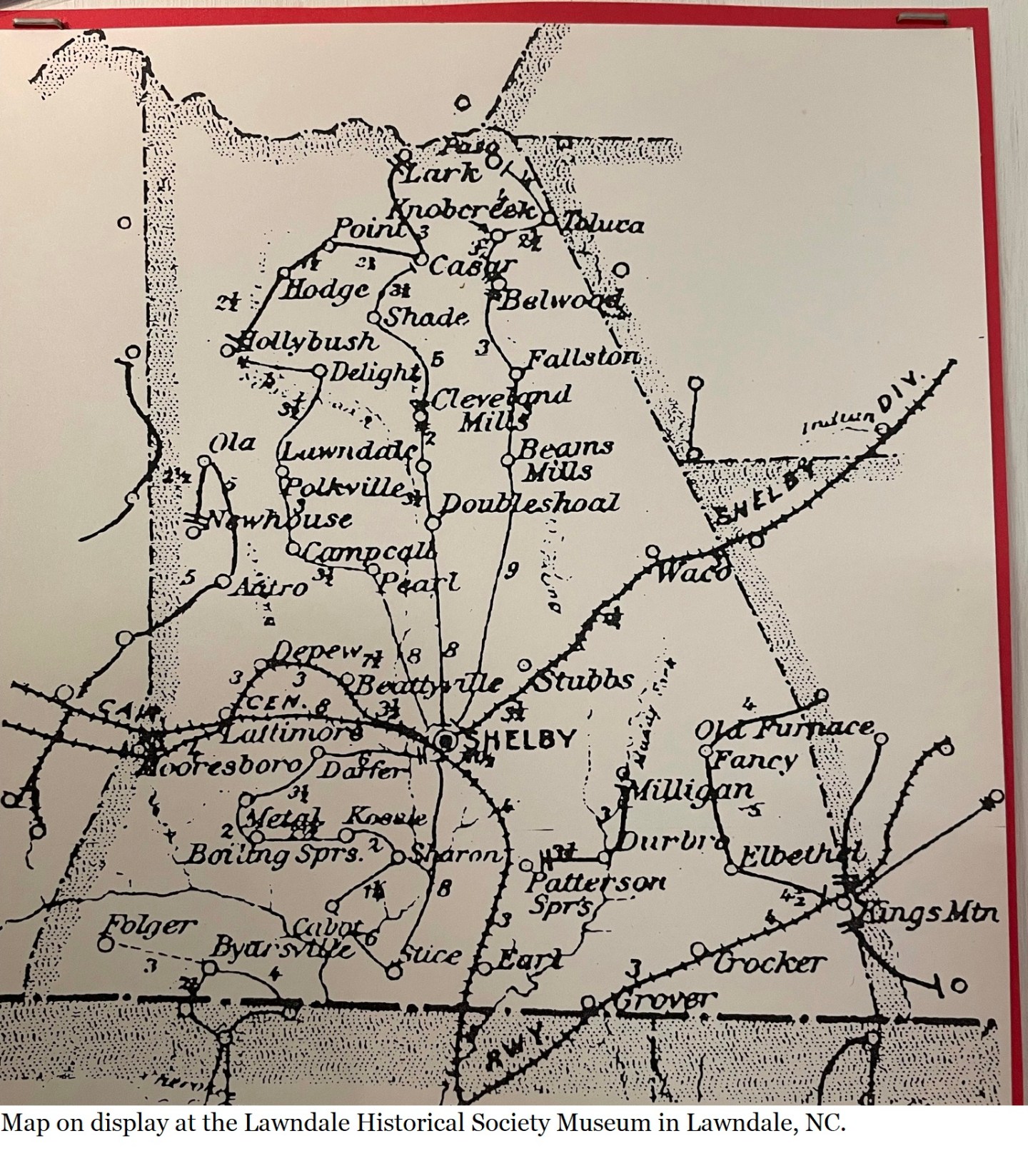 Early County Maps – Cleveland County History